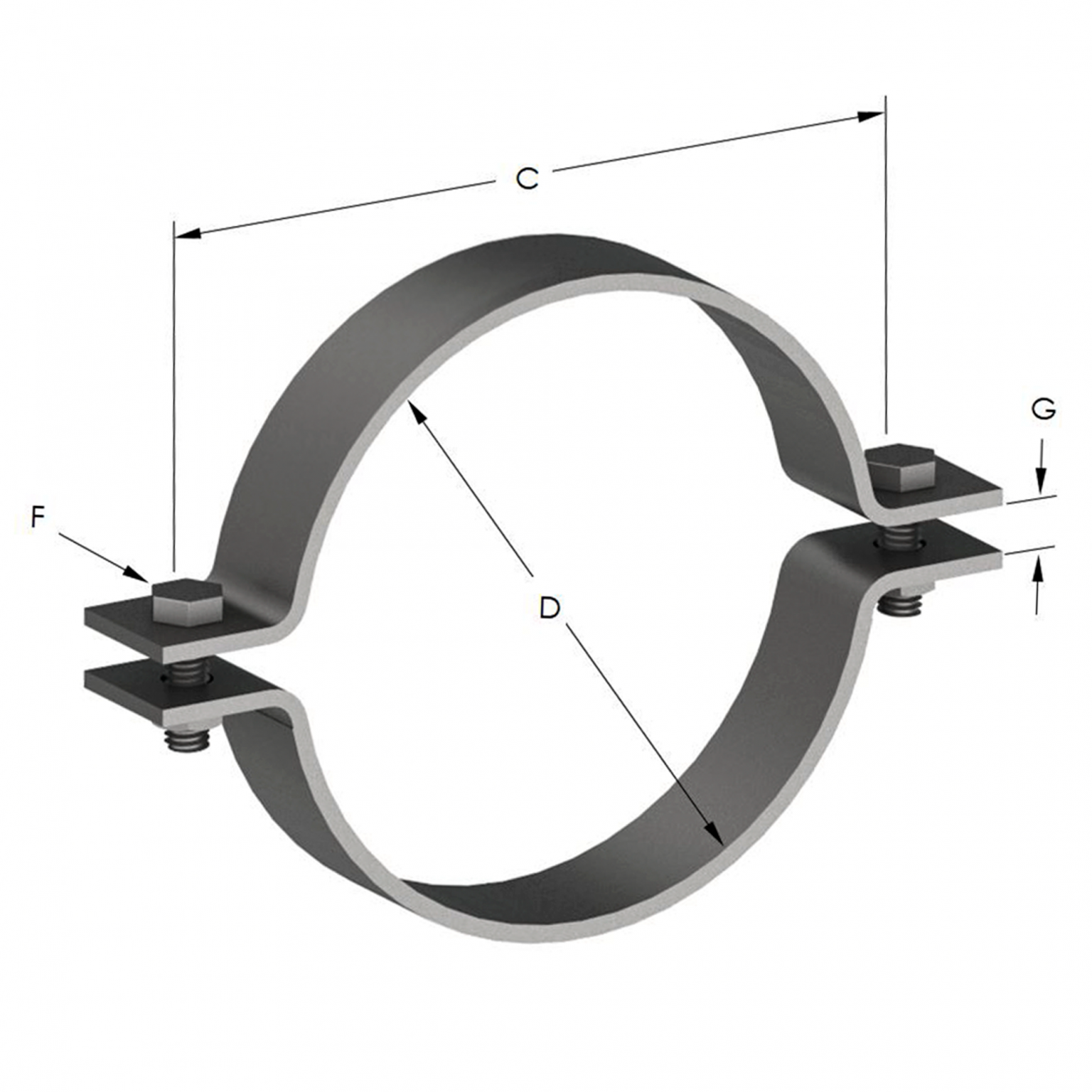 Heavy Duty 2-Bolt Pipe Clamps | Anchorage Pipe Supports | AU made